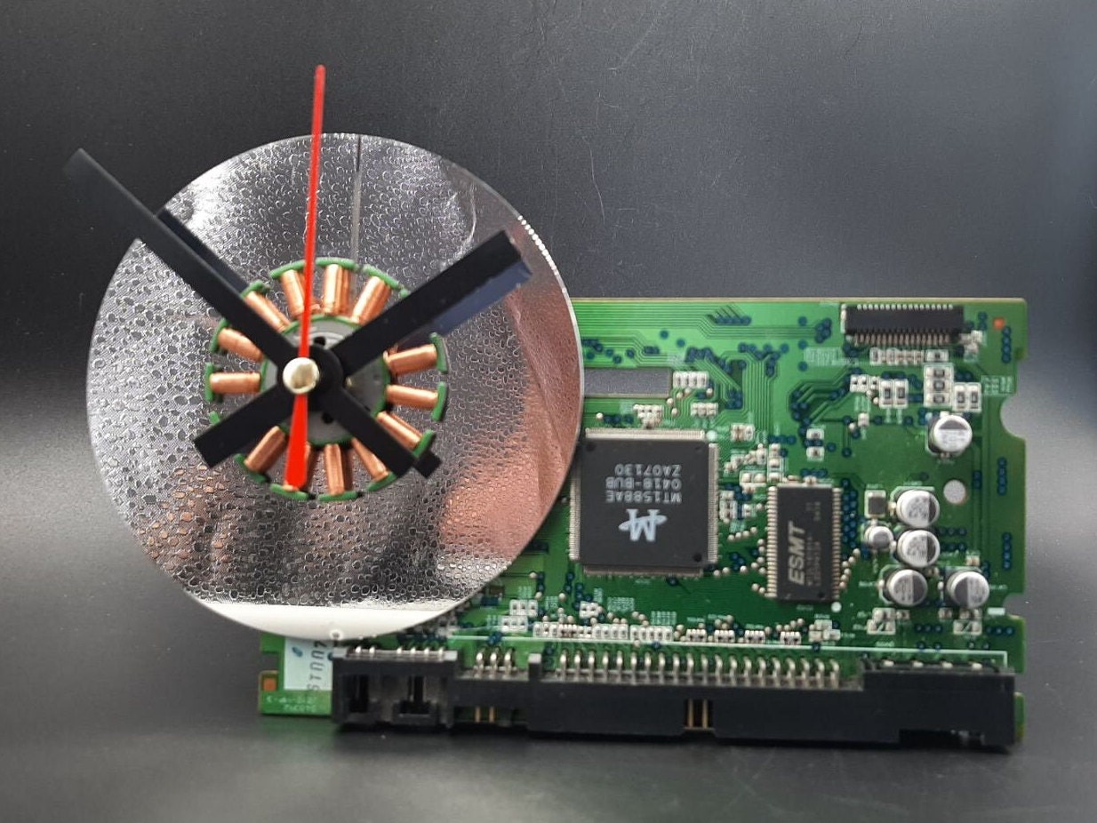 Office Desk Accessory Computer Clock Tech Gift Gift for - Etsy