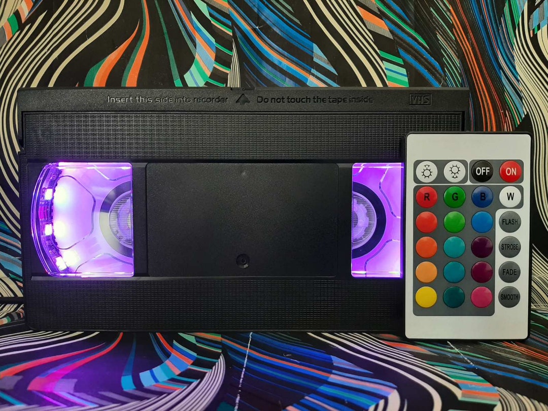 Retro VHS Lamp, 90s, Christmas, Halloween, Personalizable Gift for Baby ...