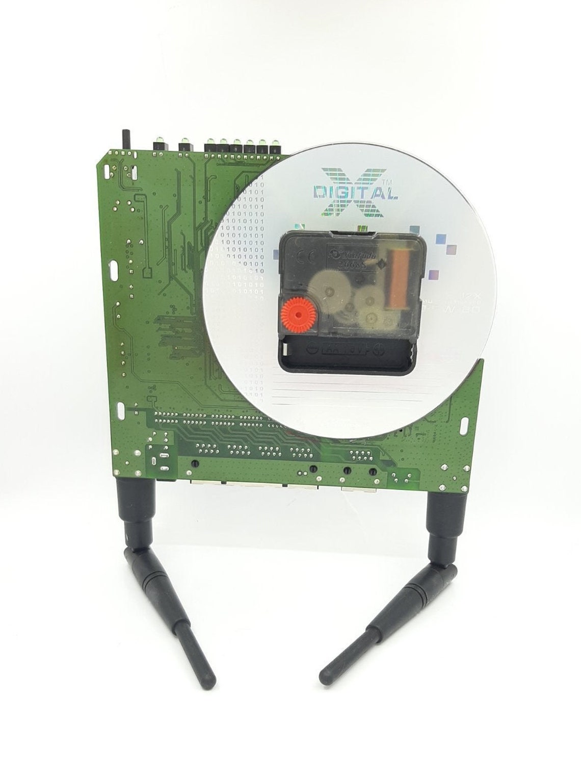 Gift geek Desk clock Technical gift Office clock Gift | Etsy