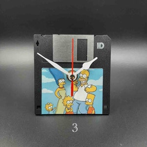 Floppy Disk Clock, Hard Drive, Office Desk Accessory, Handmade Clock ...
