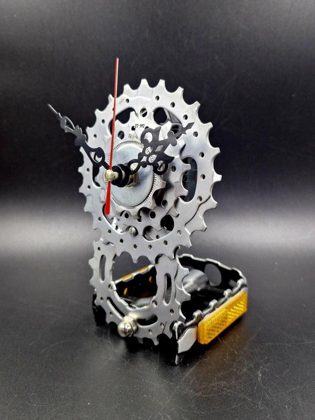 Bike Clock for the Desk Clock Bike Gear Clock Cyclist Gift Boyfriend ...