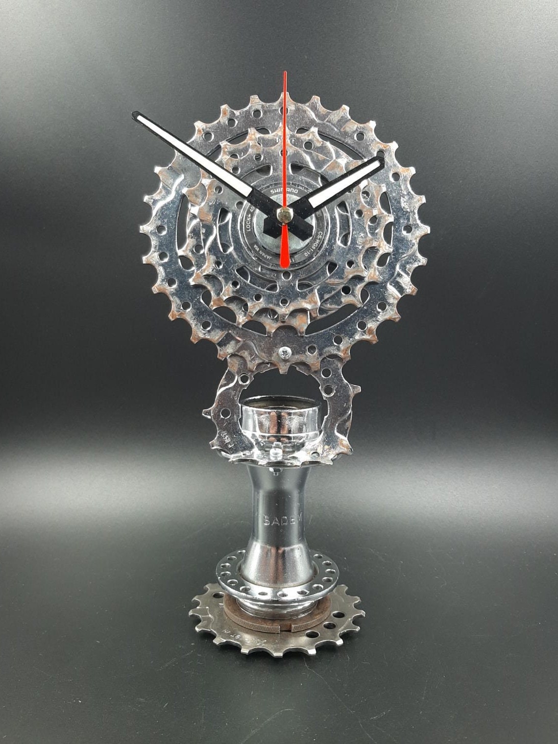 Bike Clockdesk Clockhandmade Clockgift for - Etsy