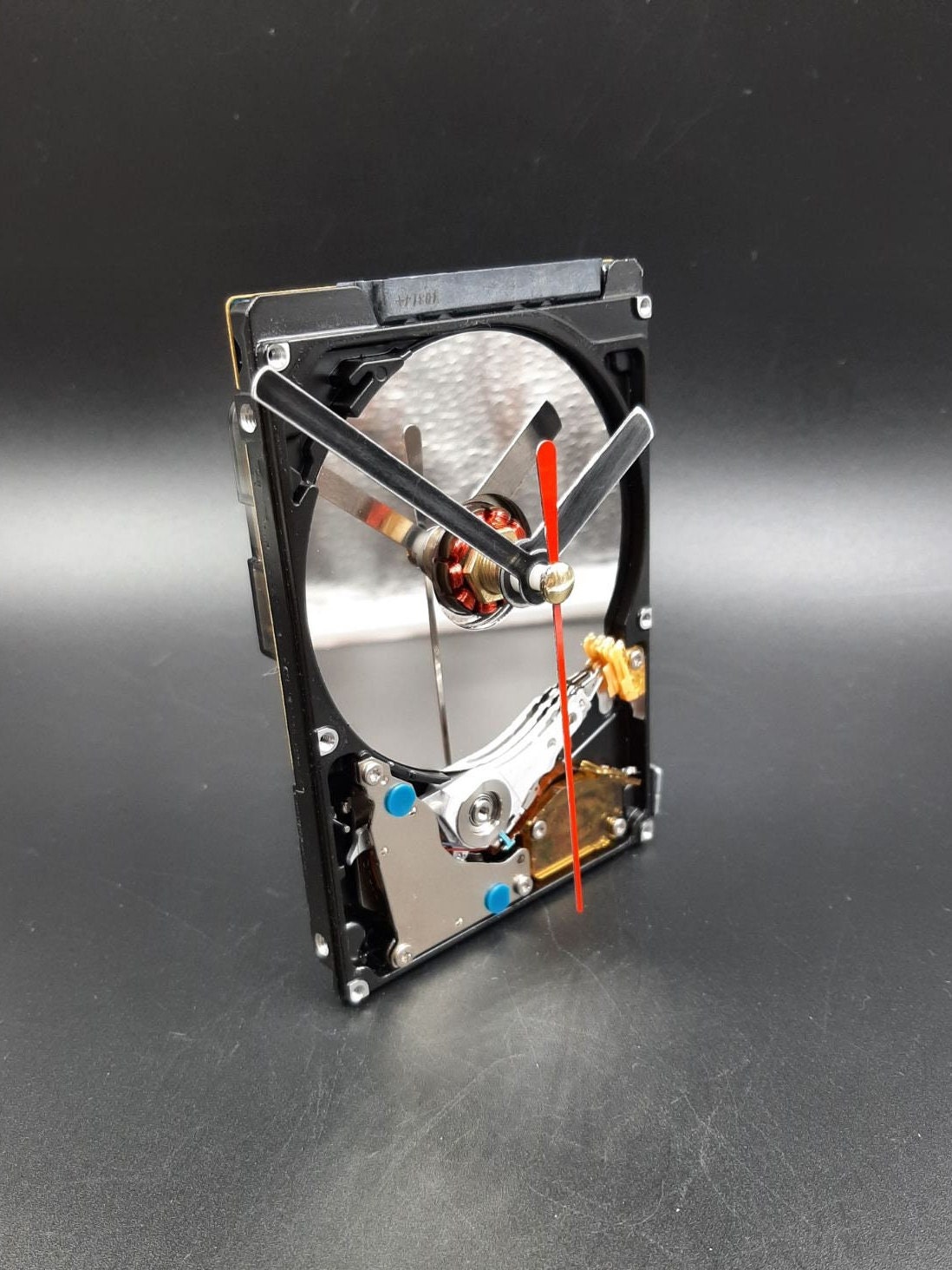 Hard Drive Clock, Floppy Drive Clock, Desk Clock, Office Desk Accessory ...