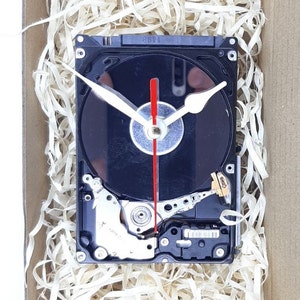 Hard drive clock Floppy disk Unique desk clock Computer | Etsy