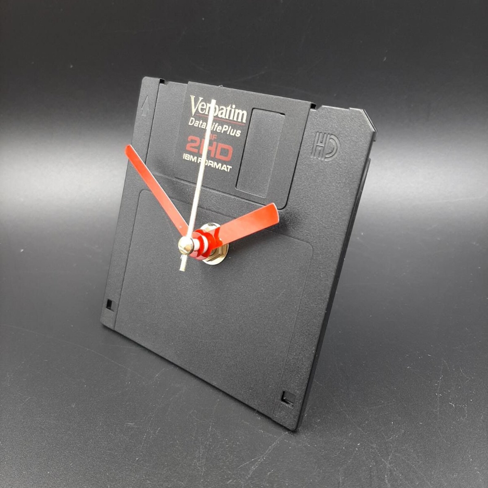 Floppy Disk Clock, Hard Drive, Office Desk Accessory, Handmade Clock ...