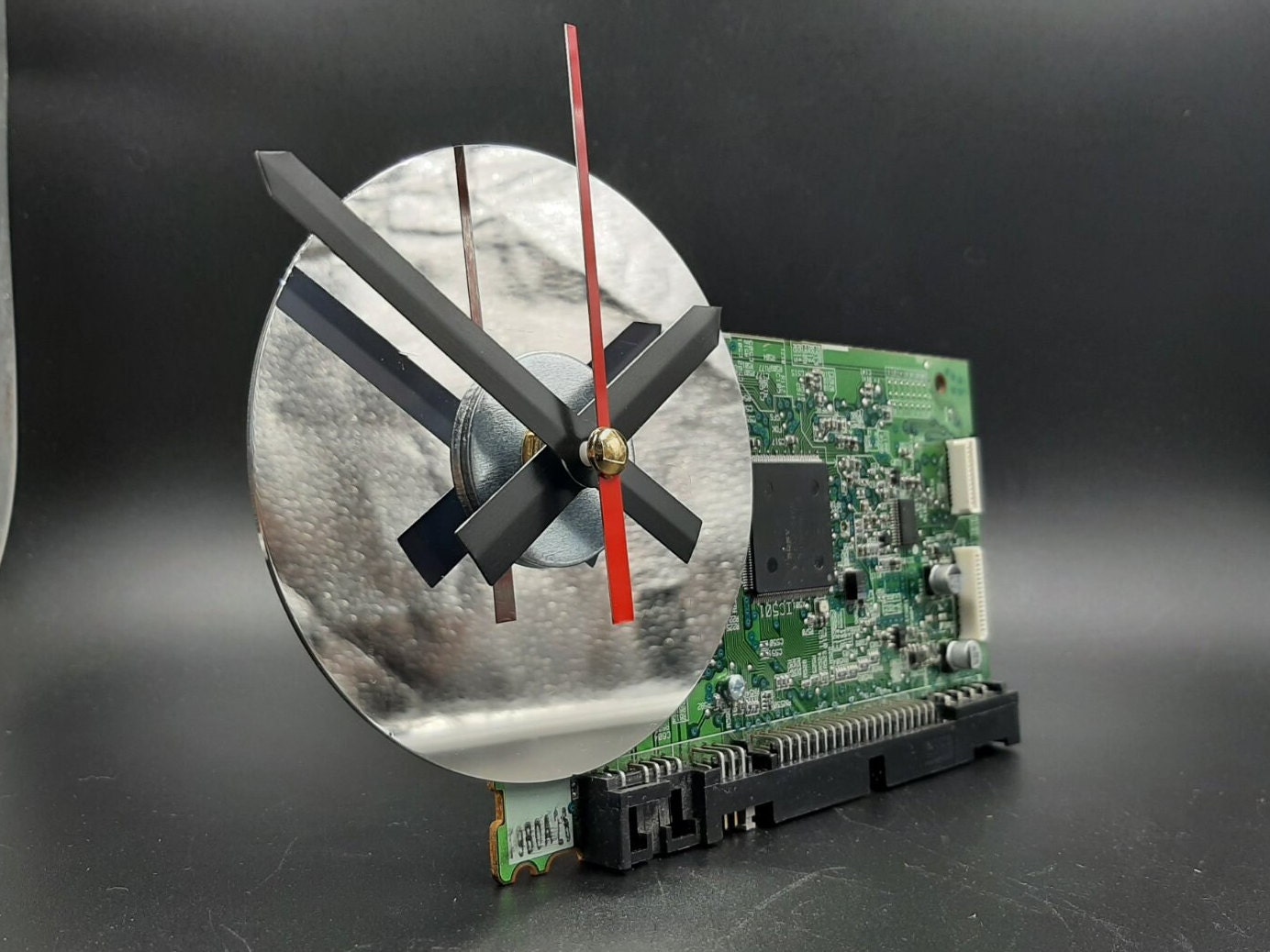 Recycle Computer Clock Unique Desk Clock Handmade Clock - Etsy