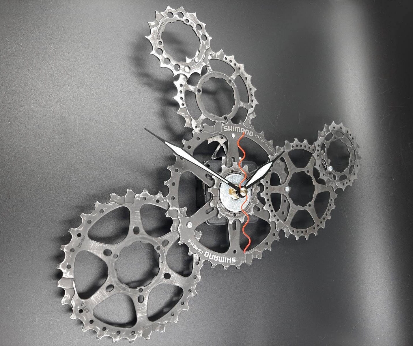 Bicycle Clock, Bike Clock, Gift for Cyclist, Wall Clock, Recycled Clock ...