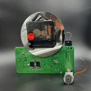 Recycle Computer Clock, Unique Desk Clock, Handmade Clock, Office Desk ...