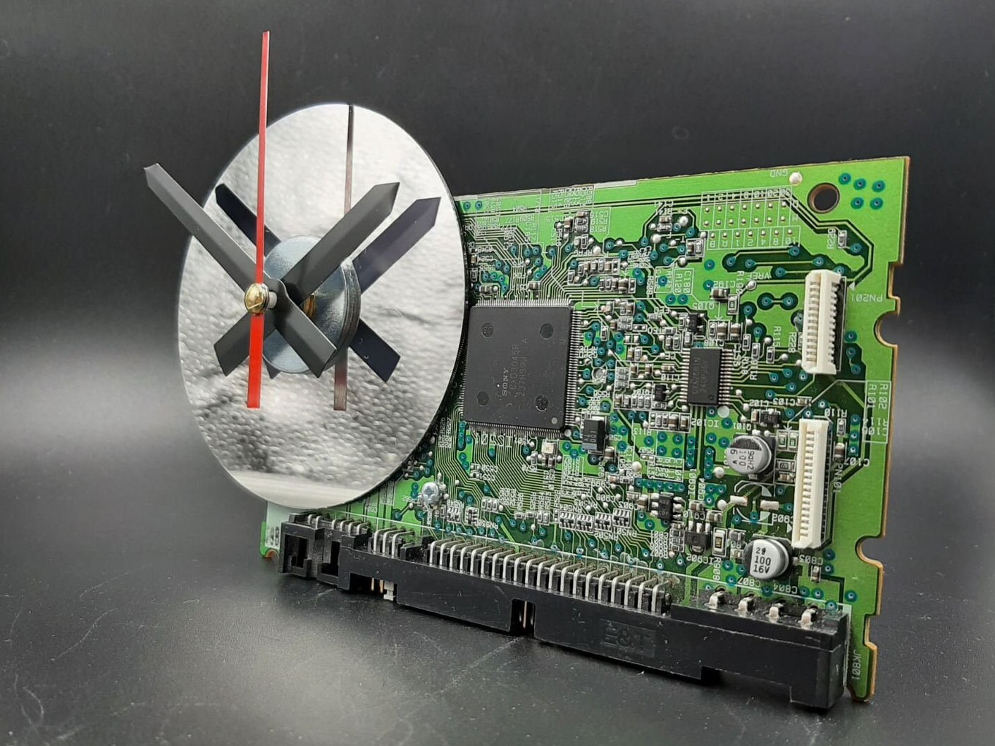 Recycle Computer Clock Unique Desk Clock Handmade Clock - Etsy