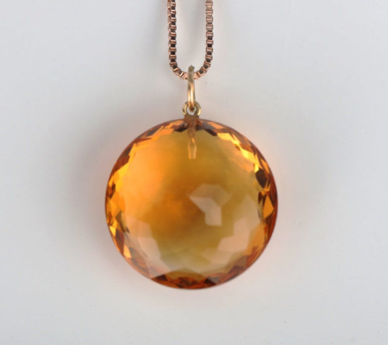 Natural Citrine Pendant Engagement Pendent Citrine Pendent - Etsy