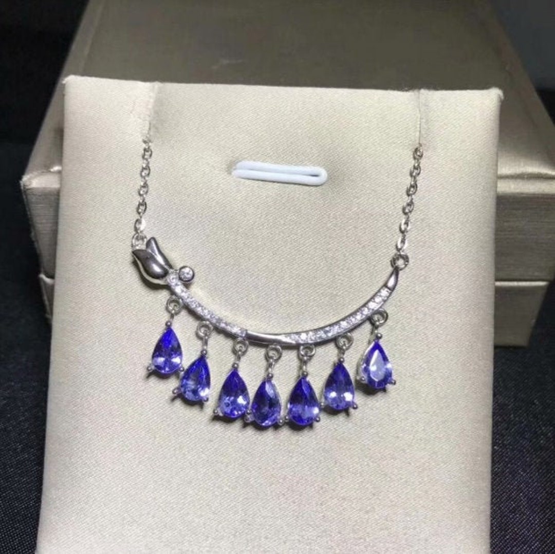 Natural Tanzanite Pendant Engagement Pendent Tanzanite - Etsy