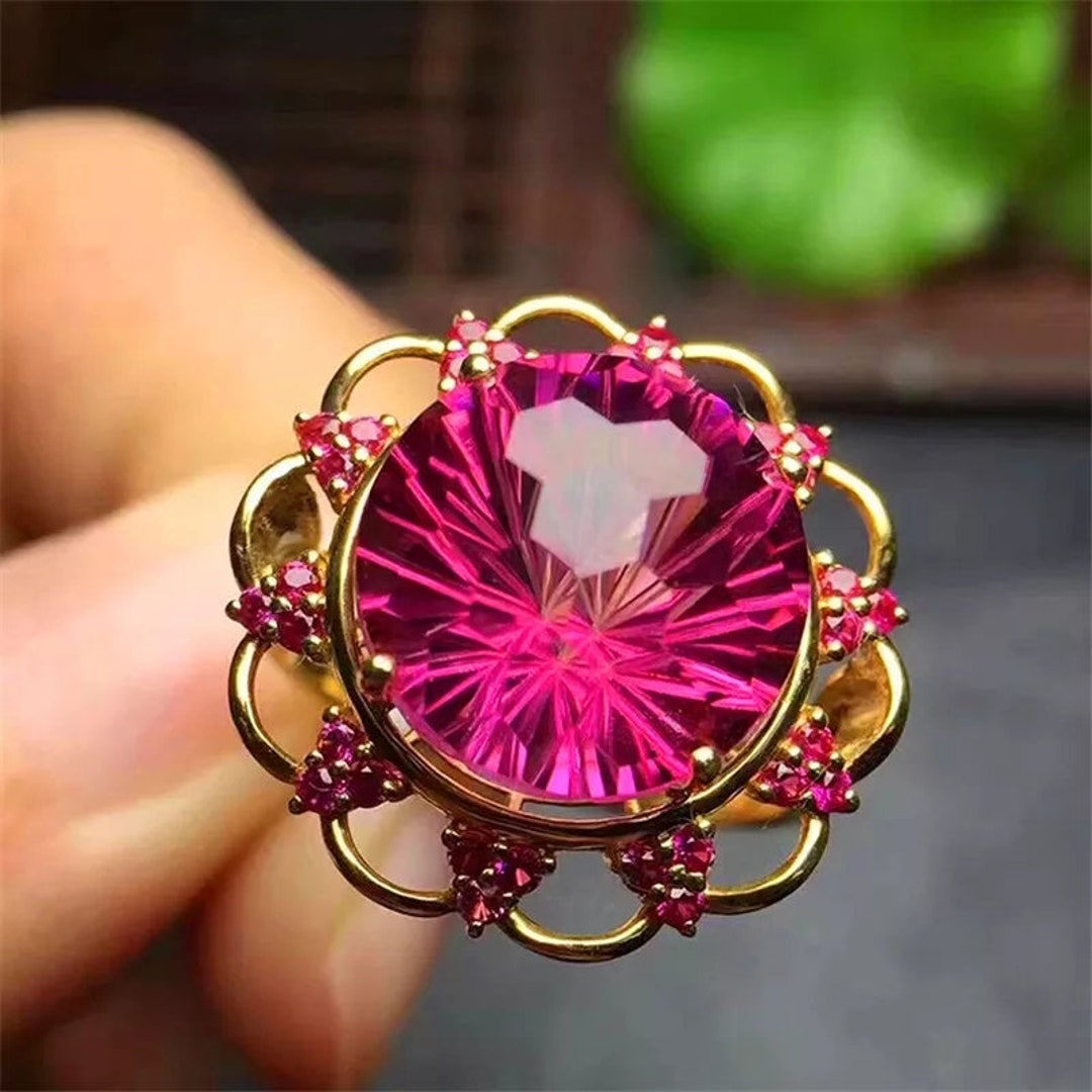 Natural Red Topaz Ring,925 Sterling Sliver,engagement Ring,wedding Ring ...