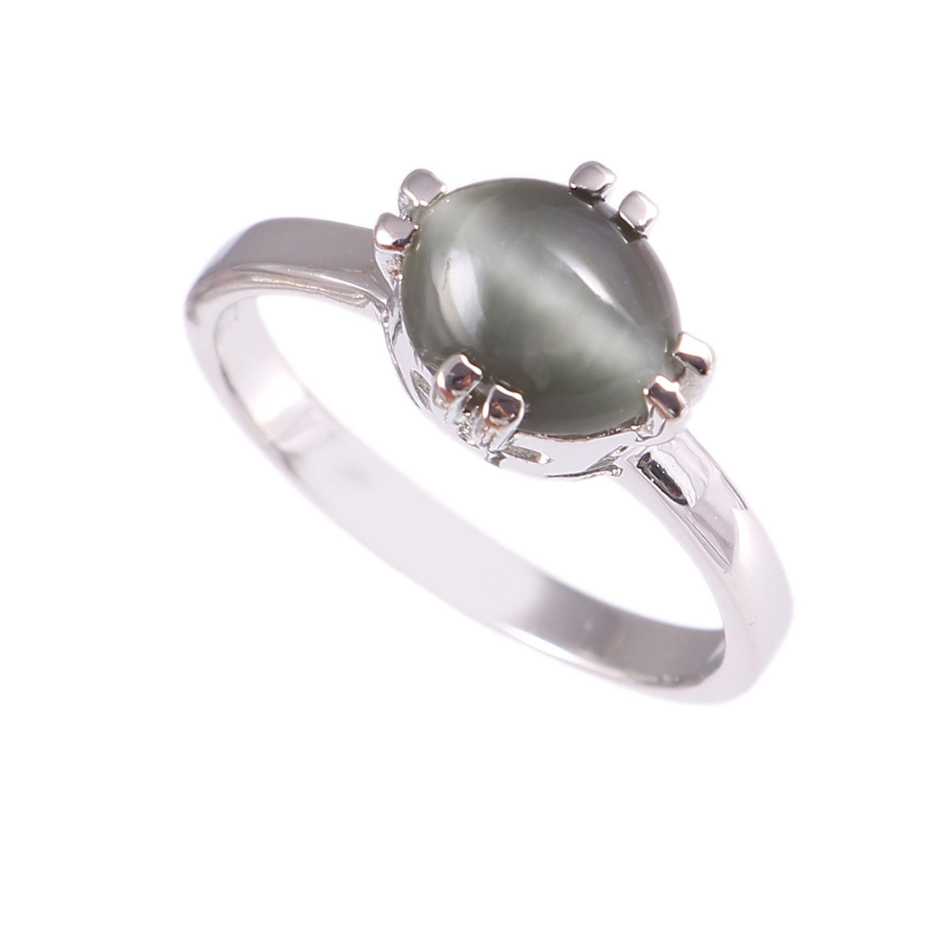 Natural Cats Eye Ring 925 Sterling Silver Cats Eye - Etsy UK
