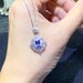 Natural Tanzanite Pendant, Engagement Pendent, Tanzanite Silver Pendent ...
