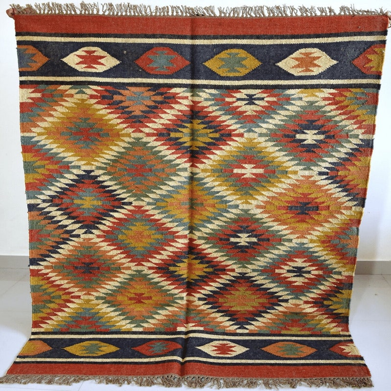 Hand Painted Rug - Etsy