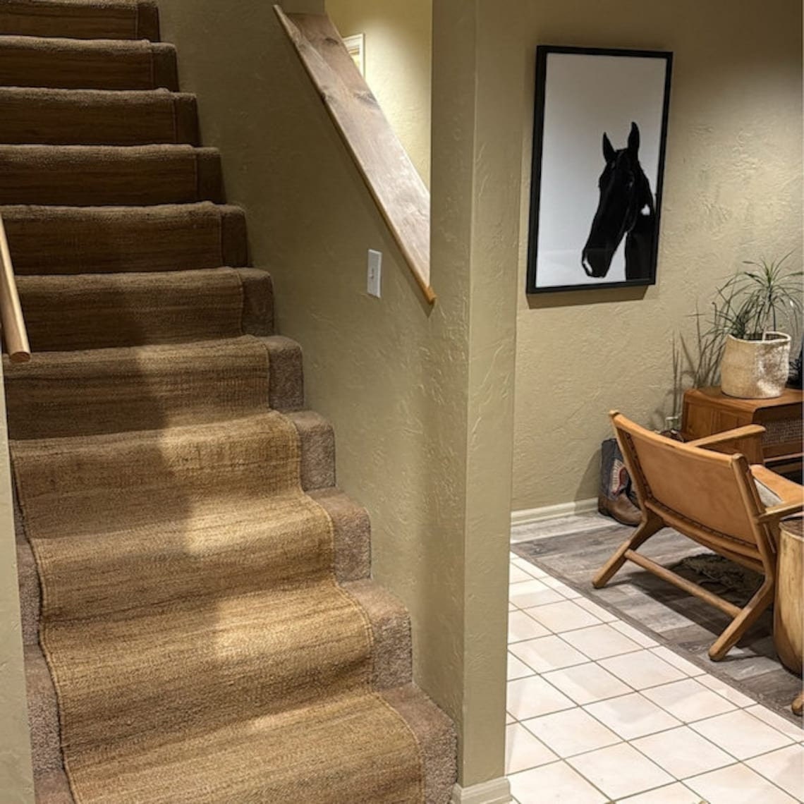 Buy Natural Jute Runner Stair Runner, Self Fit Stairs Runner, Hemp Jute ...