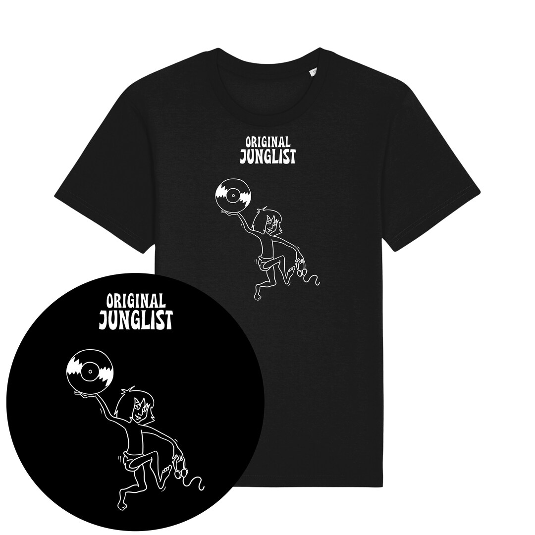 Original Junglist | Raver | Dnb | Drum and Bass Black T-shirt - Etsy