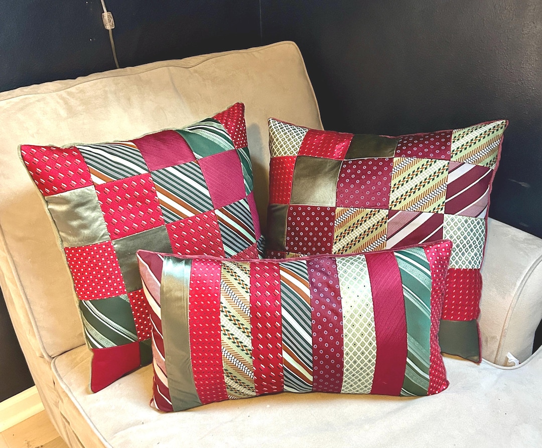 Custom Necktie Pillow Keepsake: Handmade Memory Pillow - Etsy