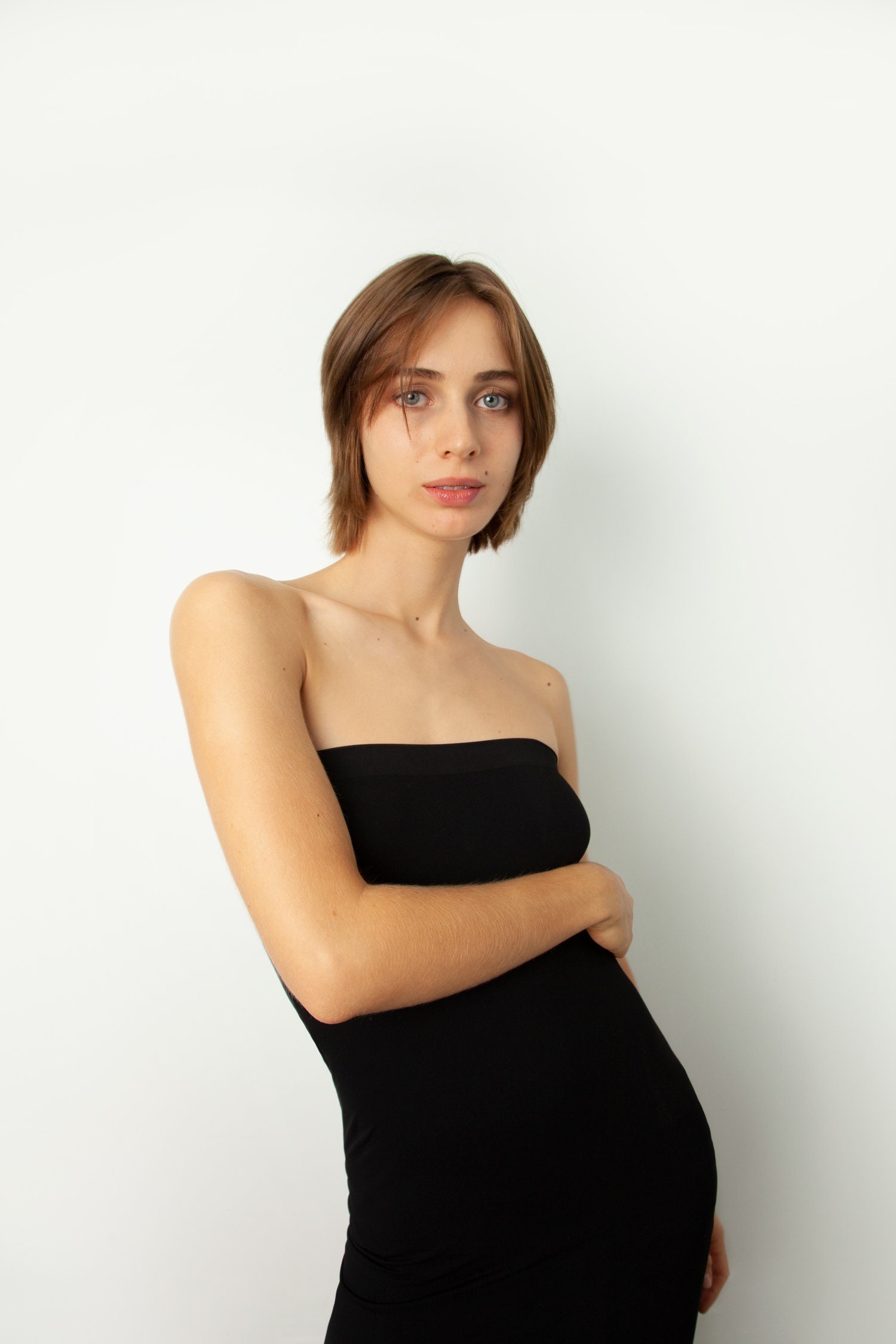 Yves Saint Laurent black bodystocking tight elasticated wiggle | Etsy