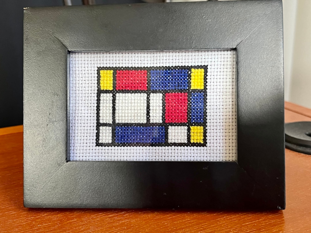 Mondrian Abstract Cubes - Etsy