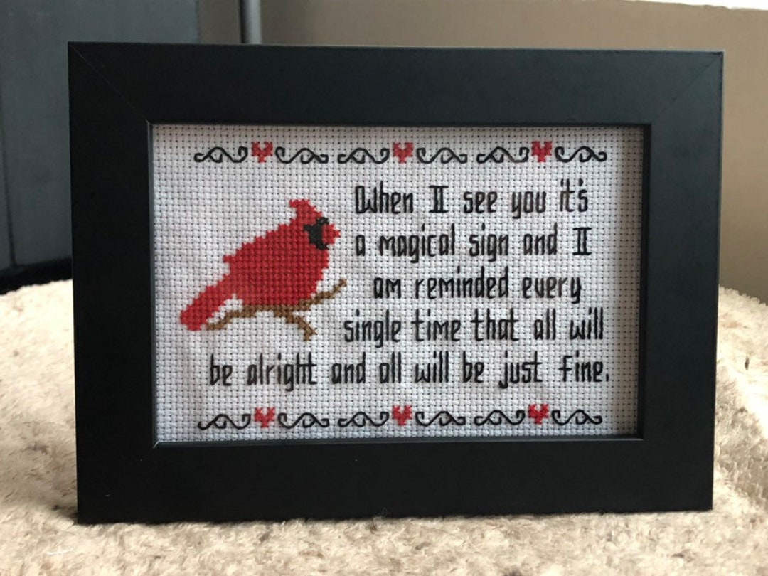 In Memory of Cross Stitch Embroidery - Etsy