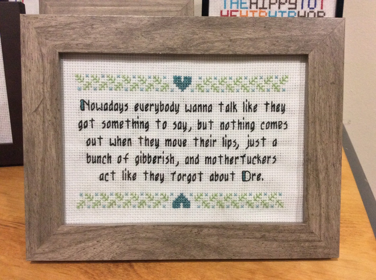 Forgot About Dre and Eminem Cross Stitch Embroidery - Etsy