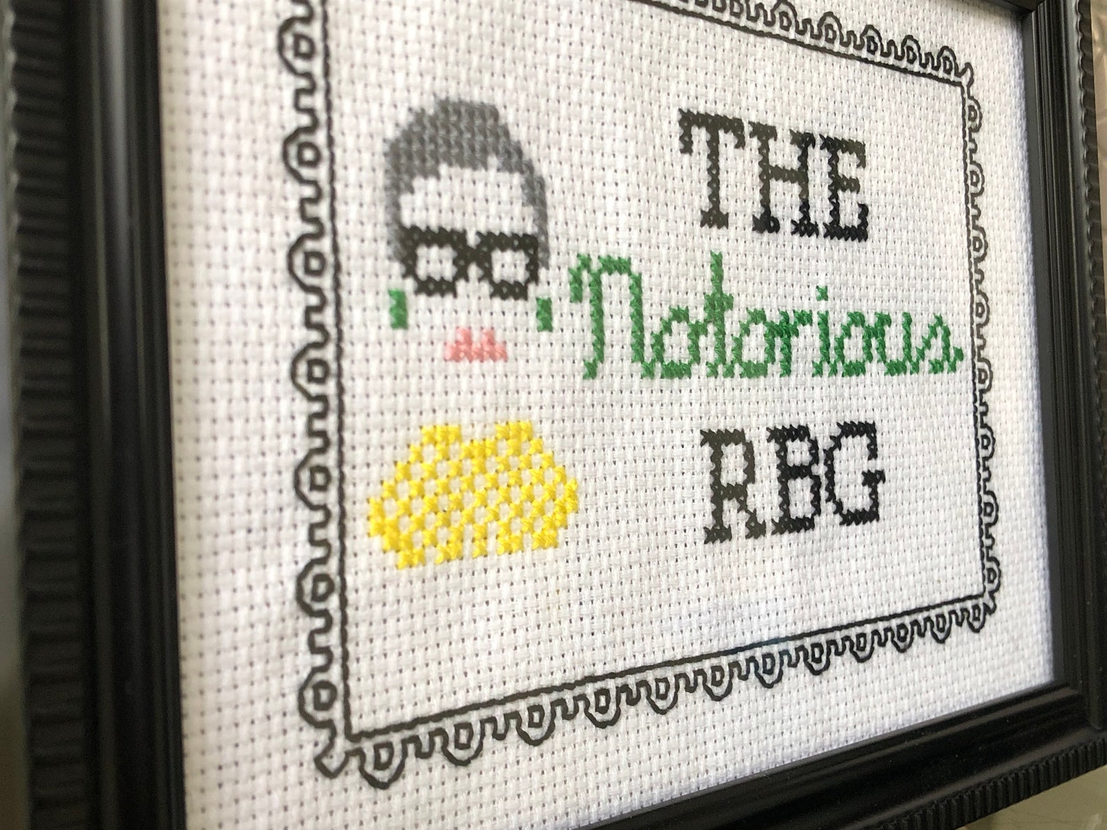 Ruth Bader Ginsburg Embroidery - Etsy
