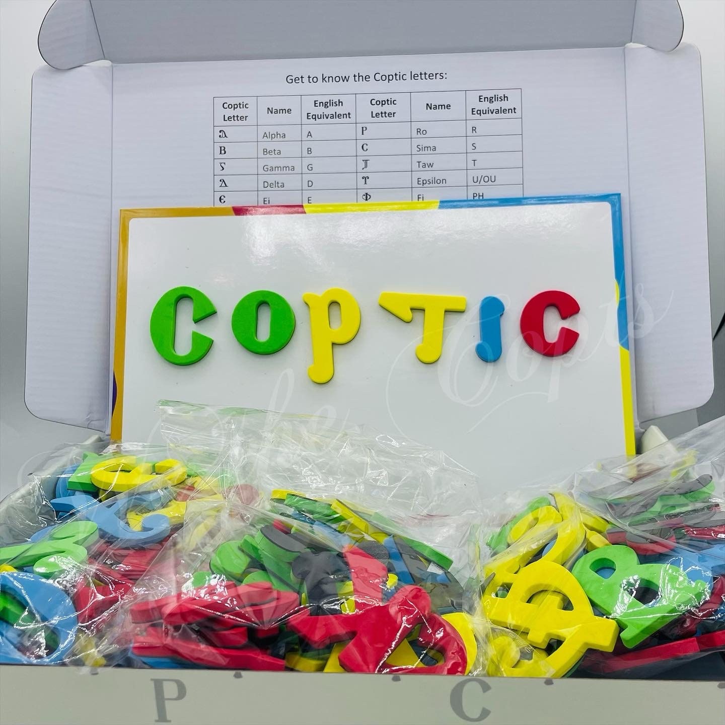 Coptic Alphabets - Etsy