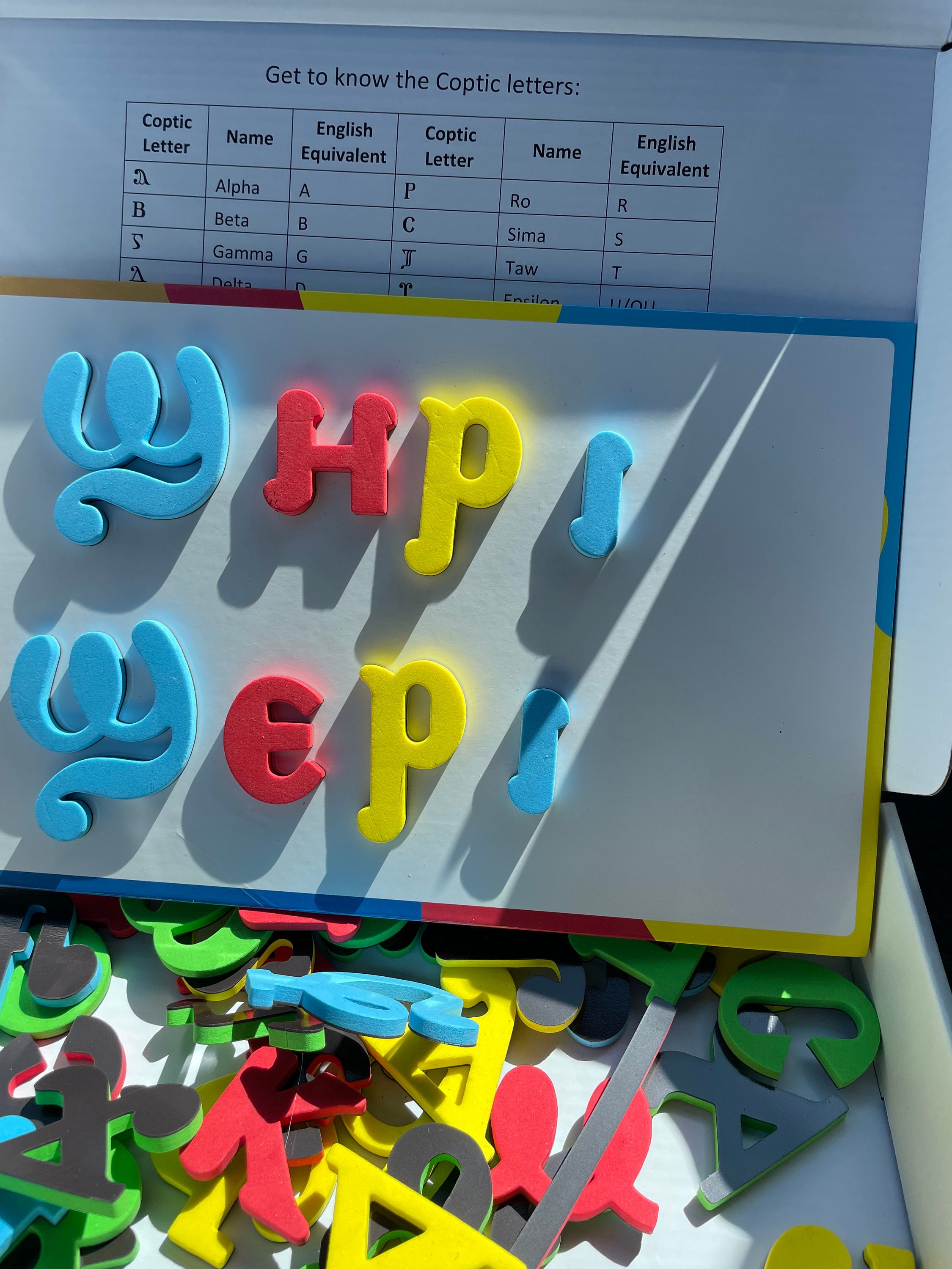 Coptic Alphabets - Etsy