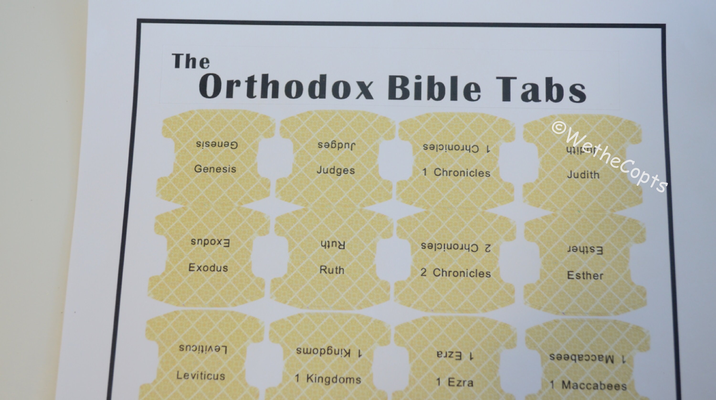 Orthodox Bible Tabs - Etsy
