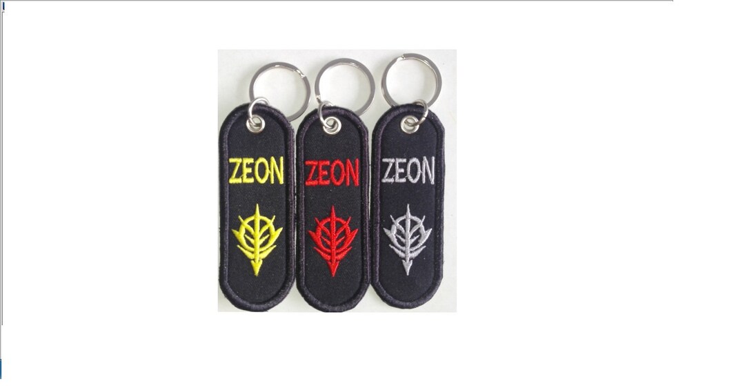 2 Pcs Gundam Zeon Logo Military Tactical Morale Embroidery Morale Patch ...