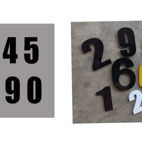 Tall Acrylic Table Numbers - Etsy