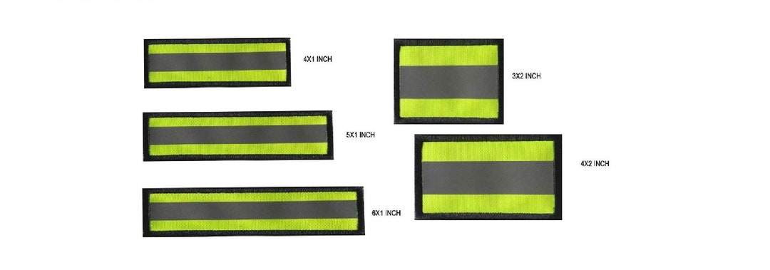 3 Pcs Firefighter Reflective Patch Fire & Rescue EMT EMS Service Dog Biker Motorcycle Patch ...