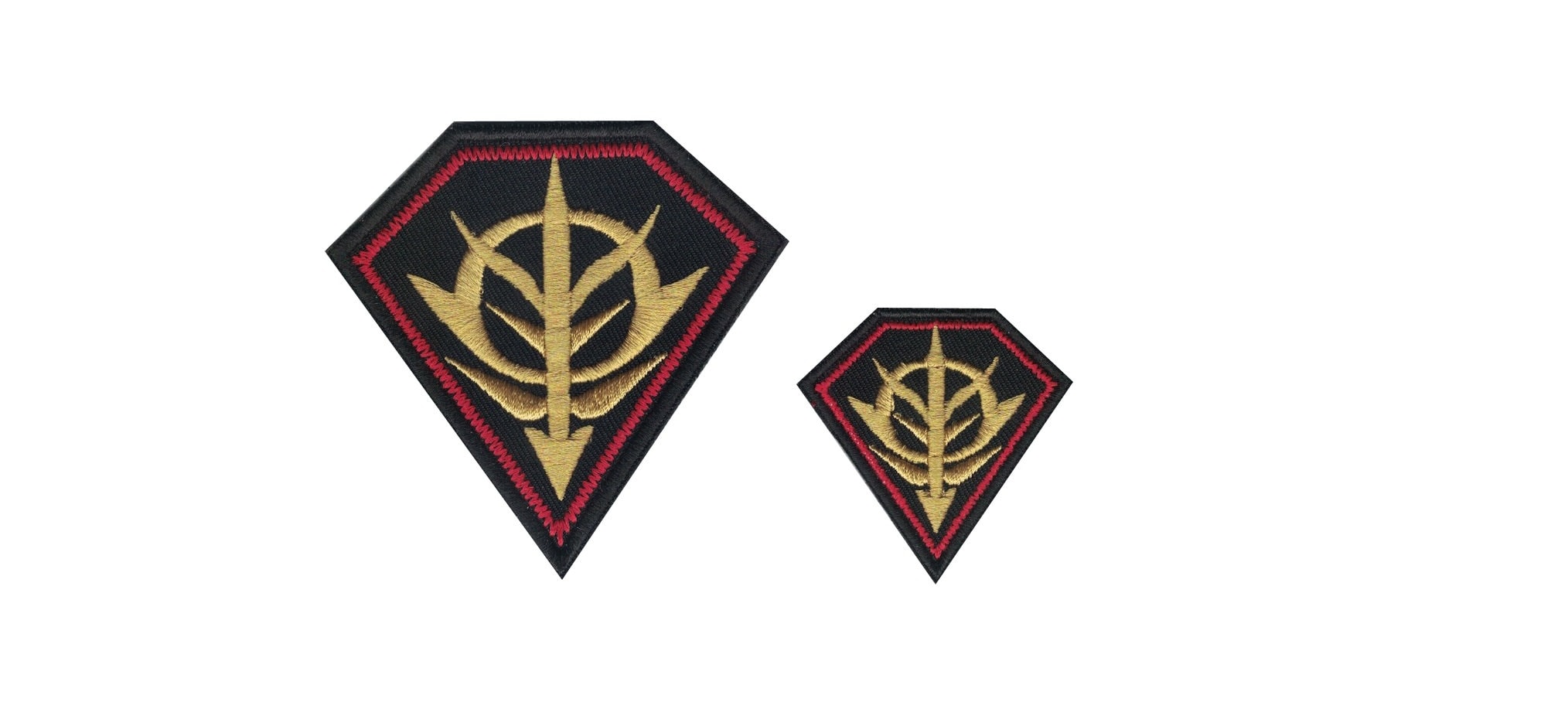 2 Set Gundam Zeon Logo Military Tactical Morale Embroidery Morale Patch ...