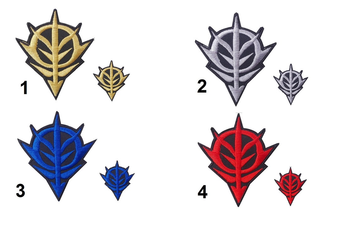 Gundam Zeon Logo Military Tactical Morale Embroidery Morale Patch Hook ...