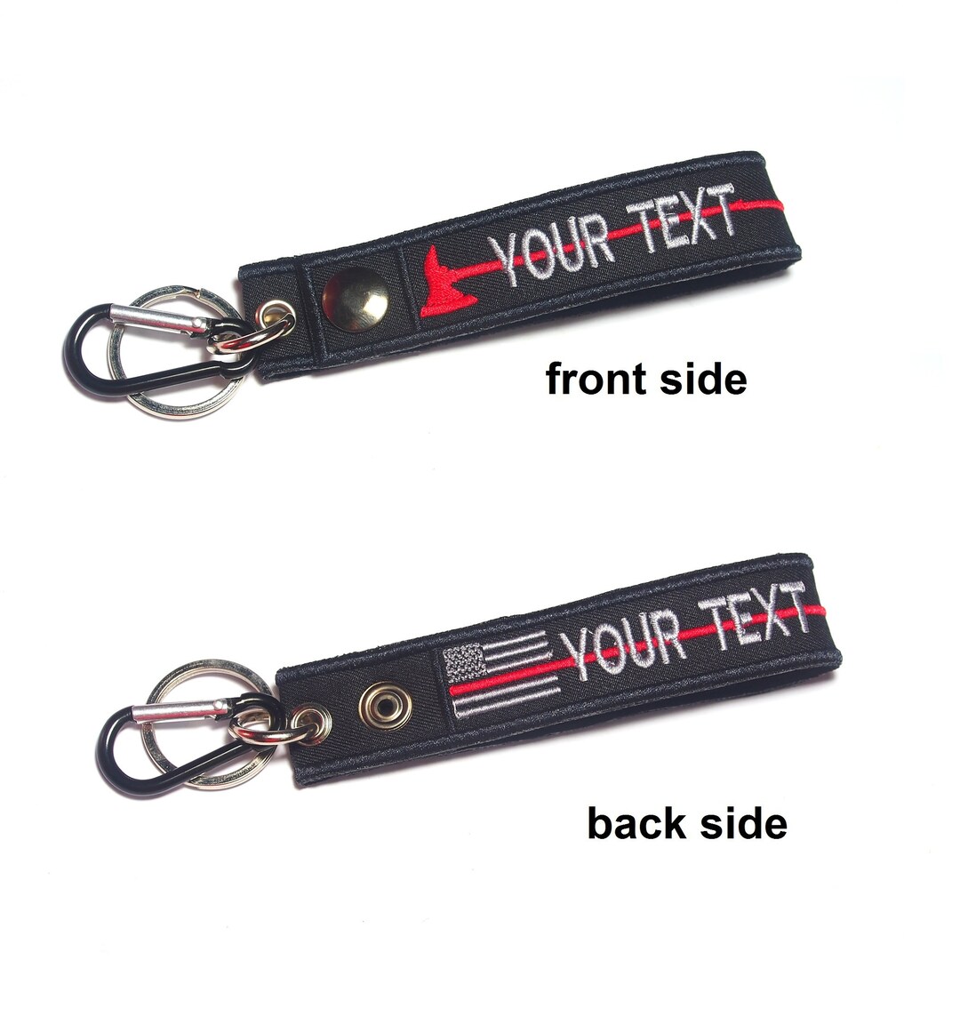 Firefighter USA Flag Thin Red Line Rescue EMT EMS Custom Personalized ...