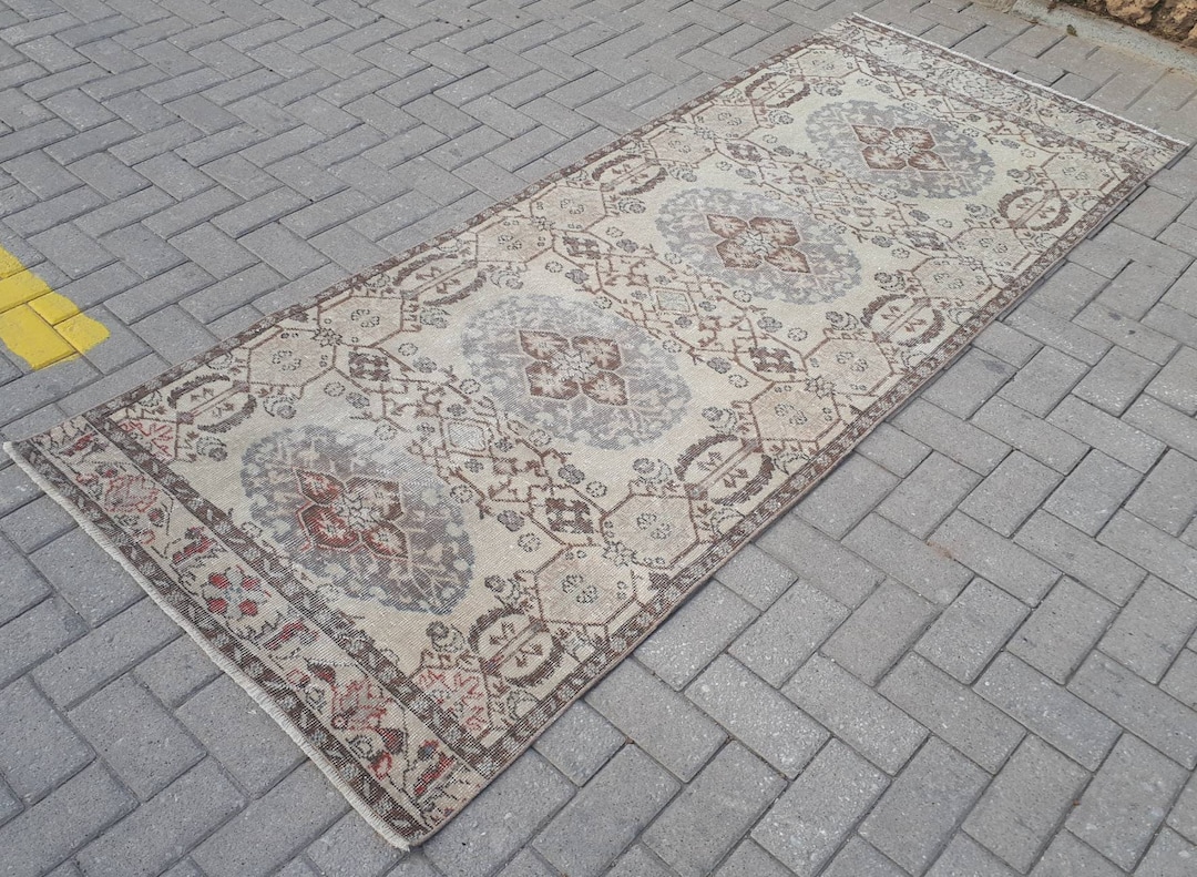 Vintage Pastel Color Antique Rug. Organic New Fashion Rug. - Etsy