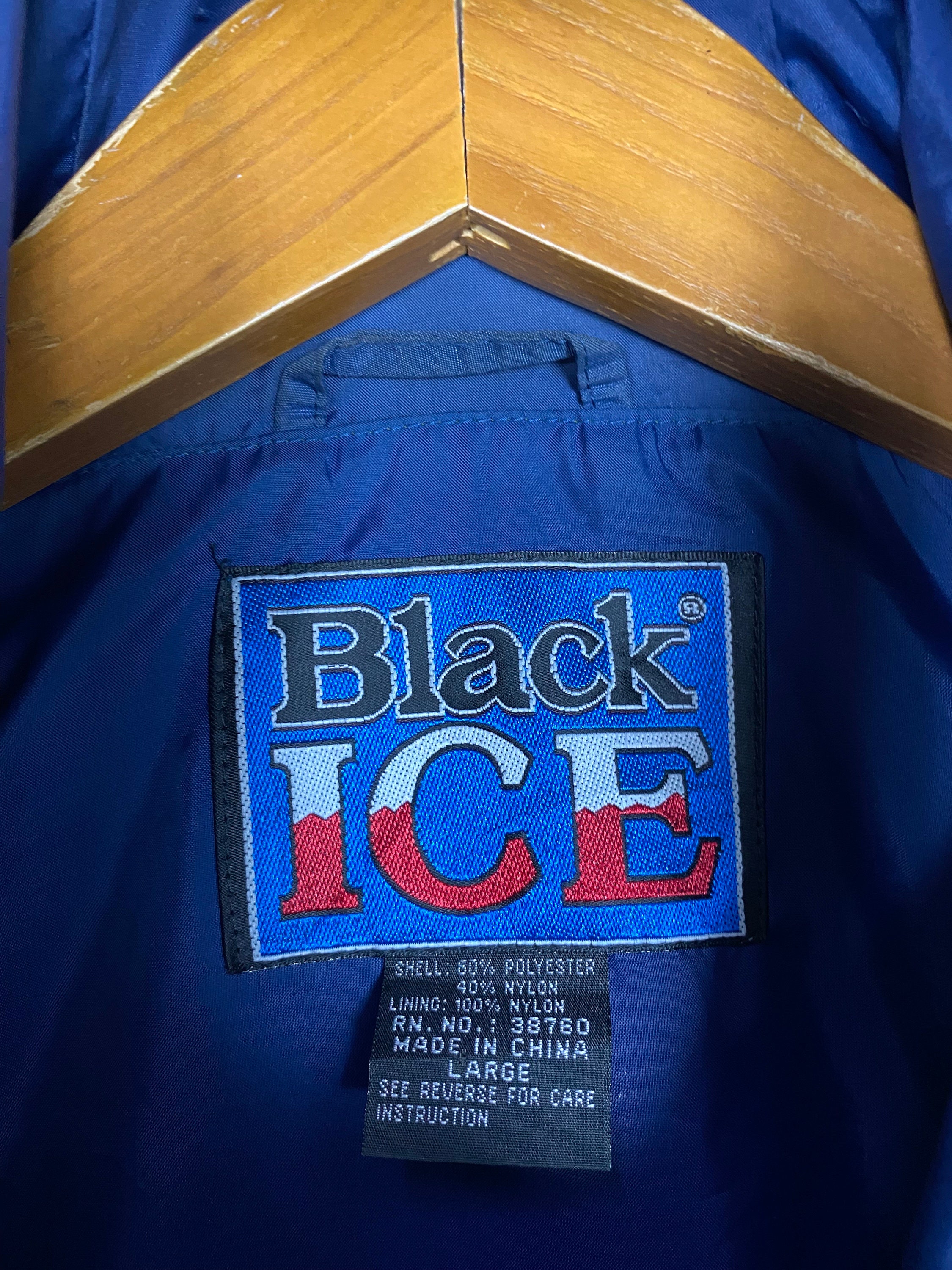 Vintage Black Ice Anorak Jacket Mens Large Size Rare - Etsy