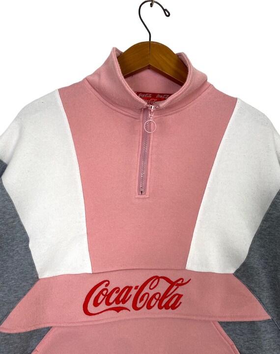 Vintage Coca Cola Sweatshirt Turtle Neck Embroidery B… - Gem