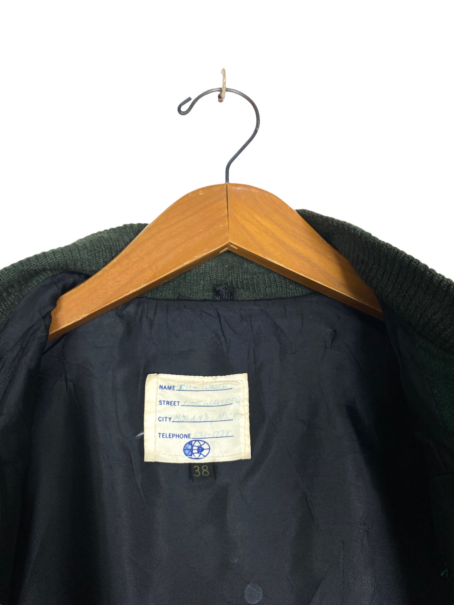 Vintage Varsity Midland Wool Leather Letterman Jacket Medium Size - Etsy