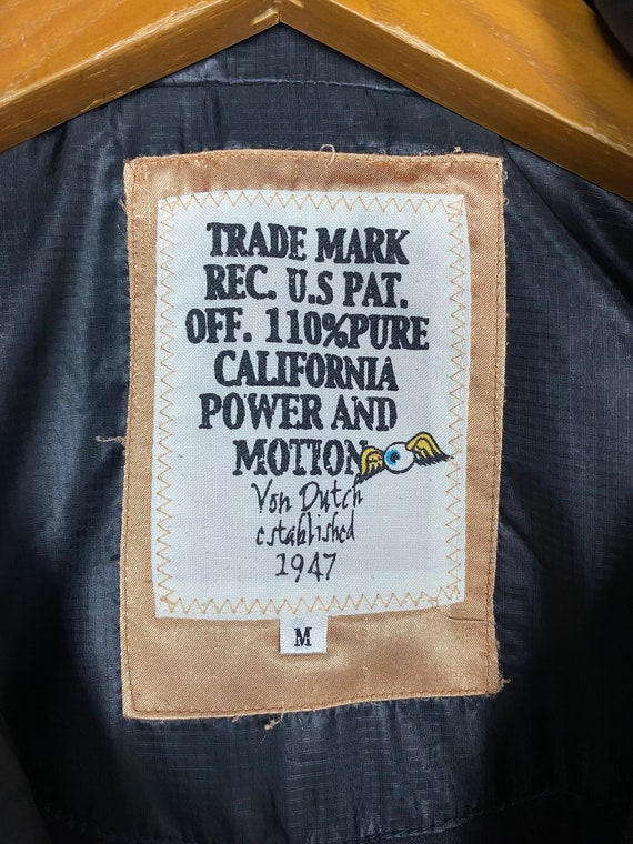 Vintage Von Dutch Puffer Hoodie Bomber Jacket Women’s… - Gem