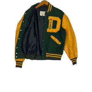 Vintage Varsity Midland Wool Leather Letterman Jacket Medium Size - Etsy