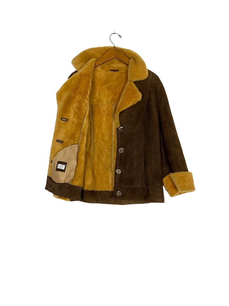 Vintage Ottimo Braccio Shearling Jacket Made in Italy - Etsy