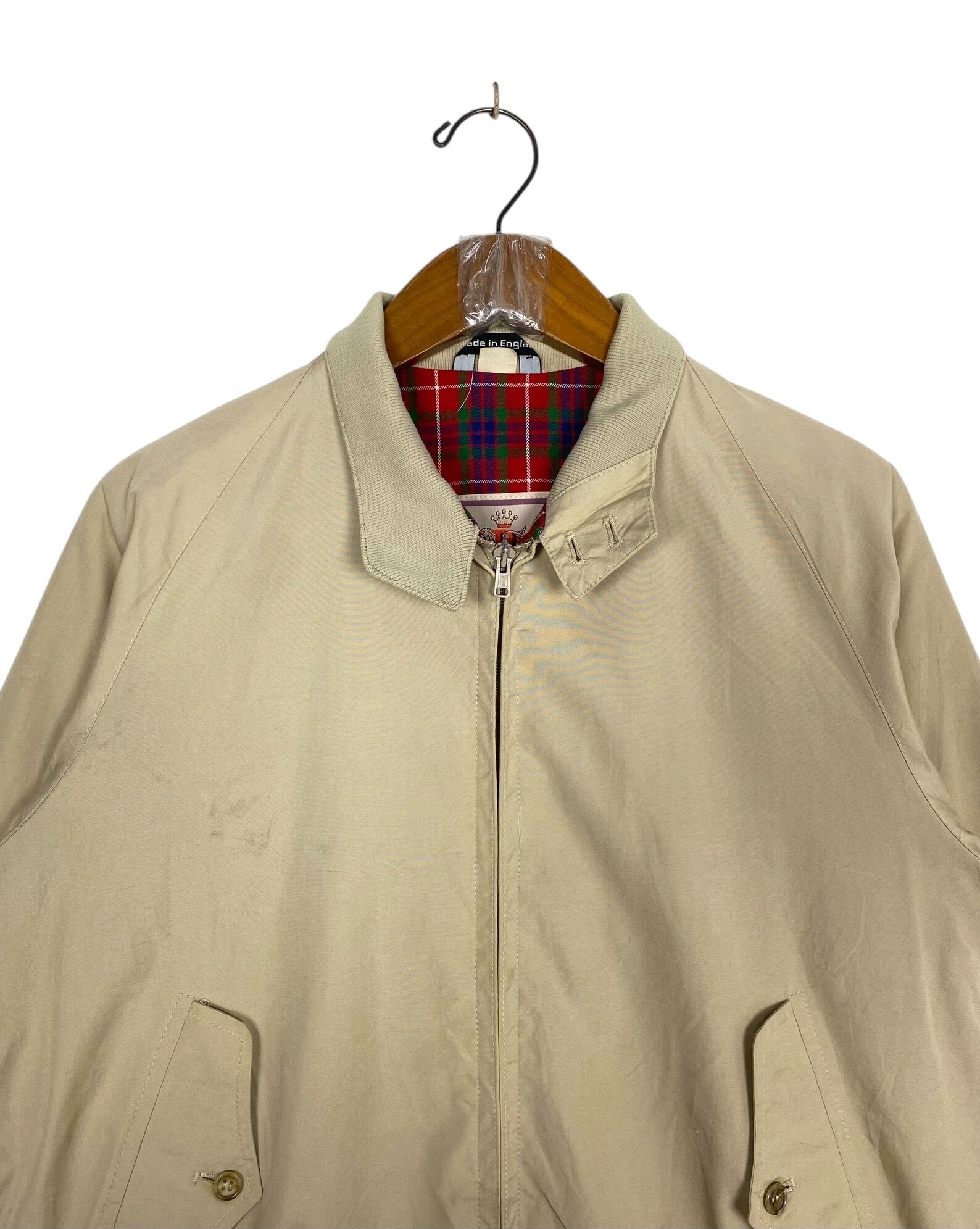Vintage Baracuta G9 Beige Jacket Made in England Aero Zip Men’s Small ...