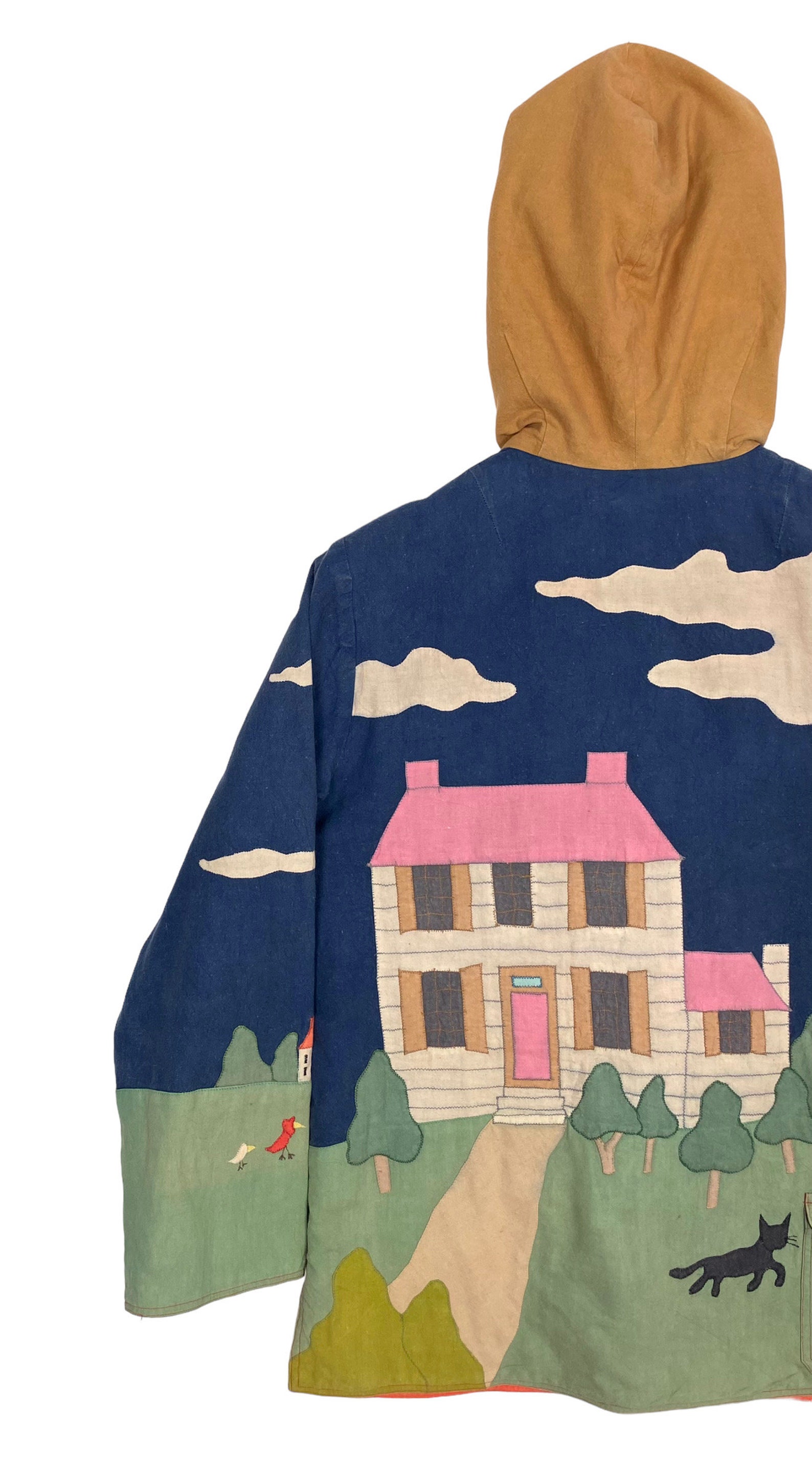 Vintage Studio Nook Japan Art Design Multicolor Hoodie Womens Small ...