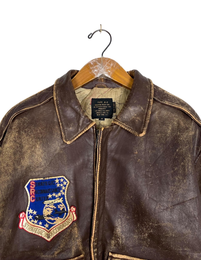 Vintage Avirex Limited USAF DRAWING Type A2 Leather JACKET Men’s Medium ...