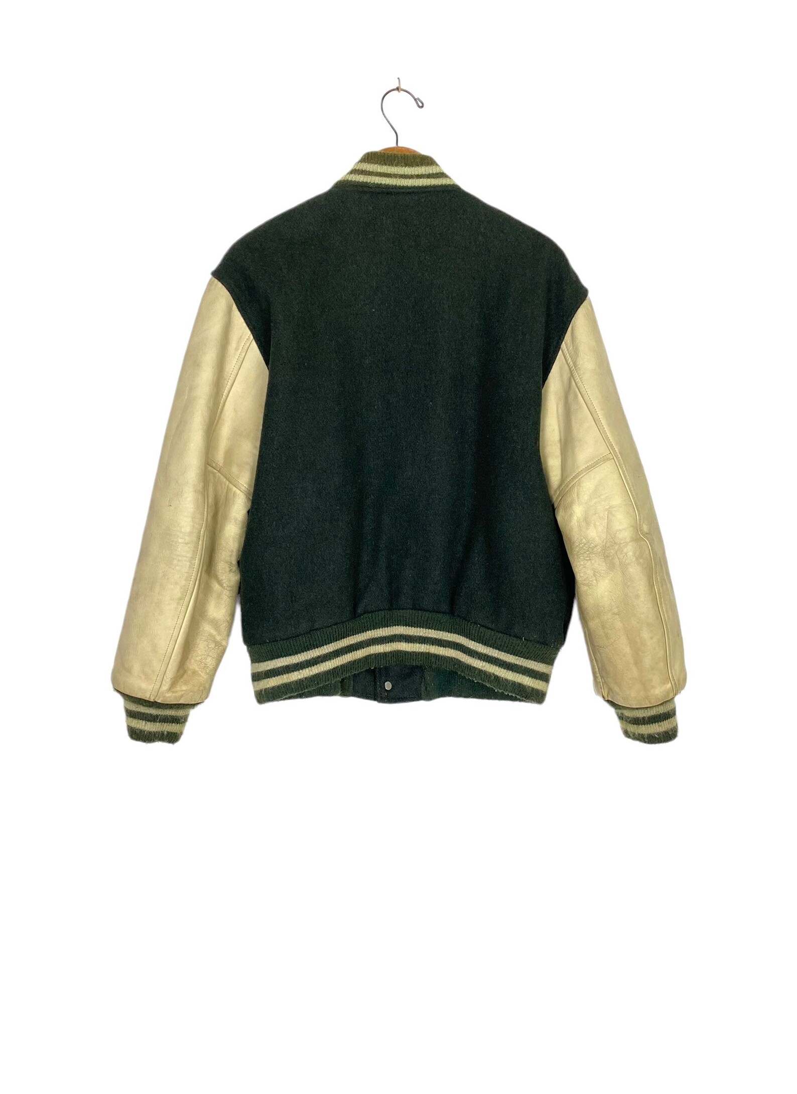 Vintage Butwin Letterman Varsity Wool Leather Jacket Men’s Medium Size ...