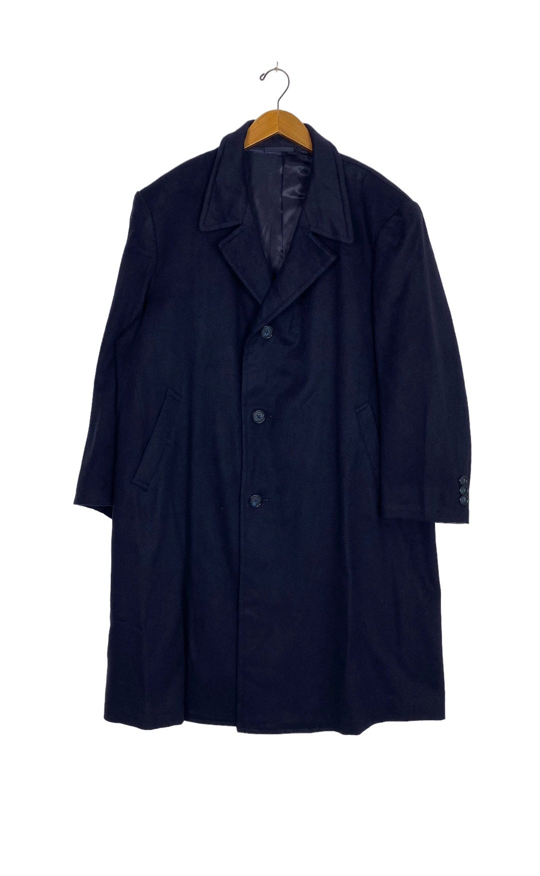 Vintage Crombie Cashmere Long Coat Made in Scotland Men’s Large Size ...