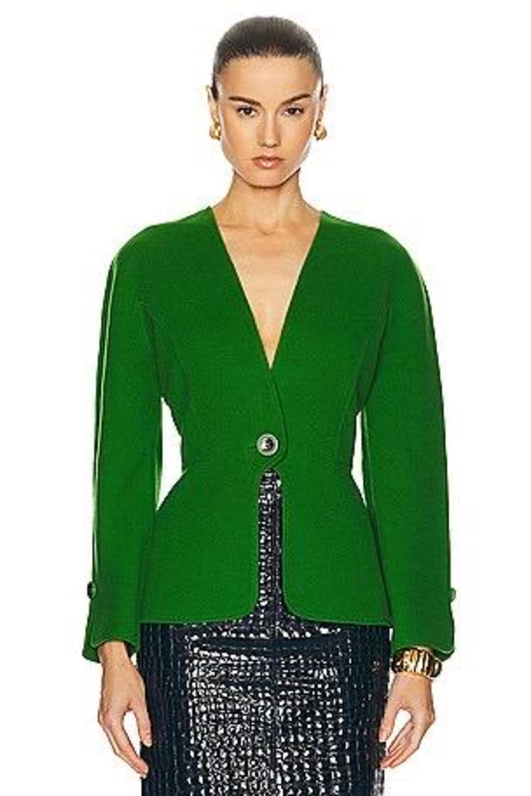 Vintage Christian Dior Button Jacket in Green Women’s Medium Size Rare ...