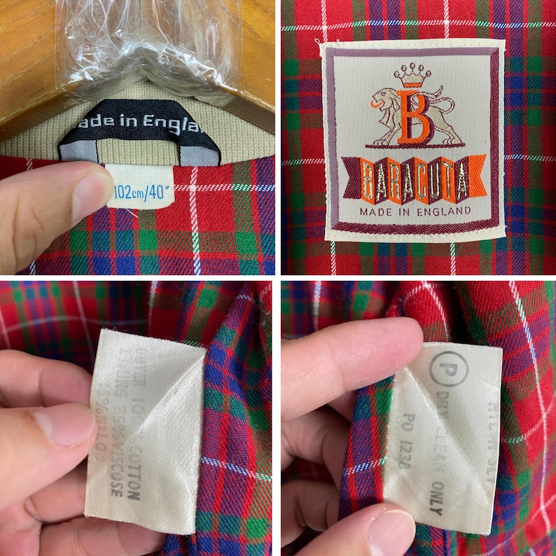 Vintage Baracuta G9 Beige Jacket Made in England Aero Zip Men’s Small ...